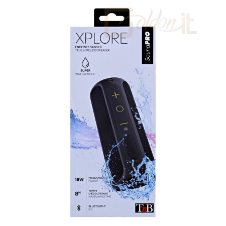 Golden IT Solution Kft. - Hangfal TnB Xplore WaterProof 12W Bluetooth Speaker Black - HPXPL2BK ...
